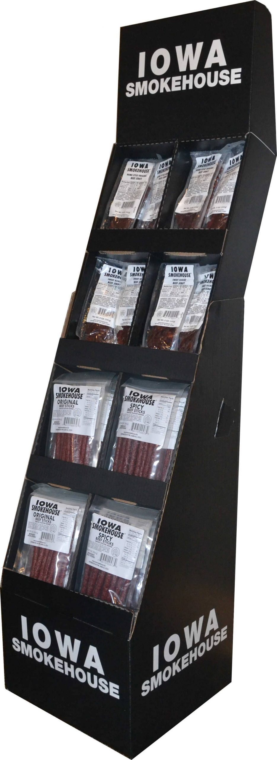 Floor Shipper – Mixed 8 Oz Beef Sticks & 5 OZ Beef Jerky
