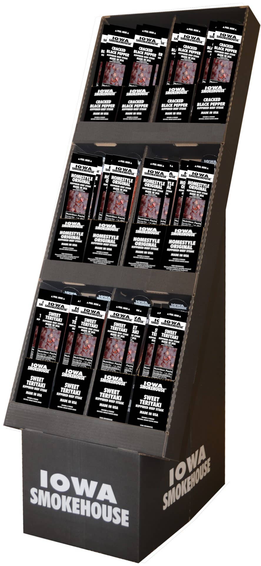 Floor Shipper – 2 Oz Kippered Beef Steak – 120 ct